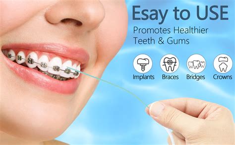 Amazon Com Super Floss Dental Floss For Braces Pre Cut Strands 2 Pack 140 Pcs Health