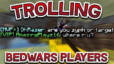 Trolling Bedwars Players Ep Youtube