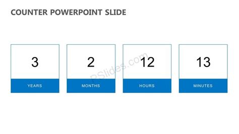 Counter Powerpoint Slide With Numbered Blocks