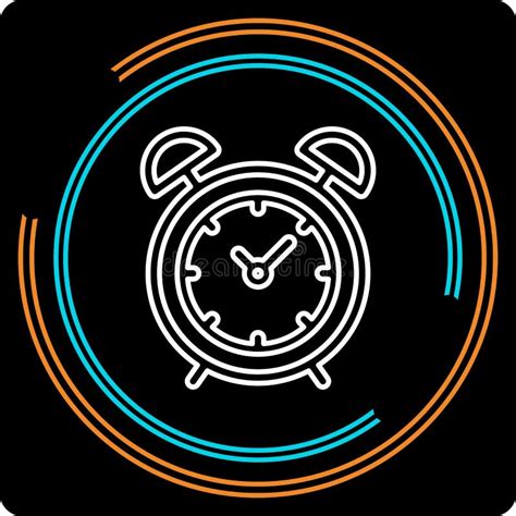 Simple Clock Thin Line Vector Icon Stock Vector Illustration Of Modern Element 133626297