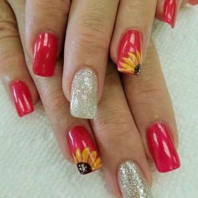 Sunflower Nail Designs 10 Ideas To Brighten Up Your Look Clear Skin
