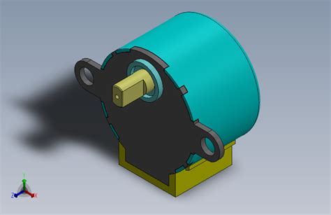 步进电机 SOLIDWORKS 2015 模型图纸下载 懒石网