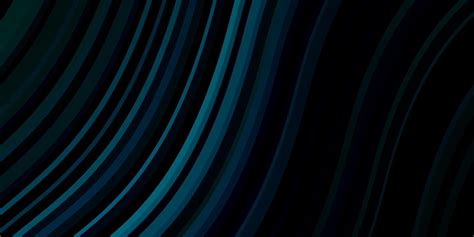 Dark Blue Vector Template With Curved Lines Abstract Gradient Illustration With Wry Lines
