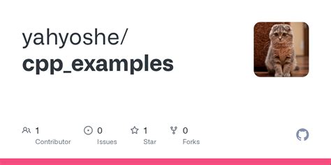 Github Yahyoshecppexamples Github Yahyoshecppexamples