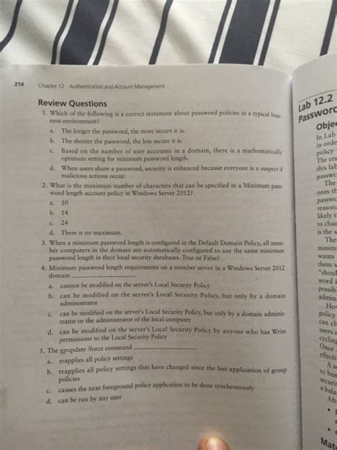 solved 214 chapter 12 authentication and account management