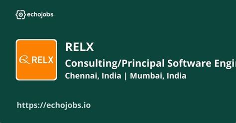 Relx Is Hiring Consultingprincipal Software Engineer Chennai India Mumbai India India