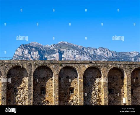 Spanish Medieval Castle Walls Ainsa Castle Castillo Fortaleza De