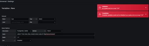 Postgresql And Variable Problems All Option Postgresql Grafana
