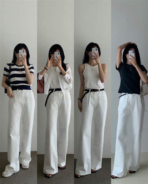 직장인 데일리룩 잇웨어리브🕊️ 위클리 베스트 아이템 🕊️ 한 주동안 많은 사랑 받은 아이템 코디를 만나보세요 온화해지는 날씨에 어울리는 가벼운 아이템으로 함께