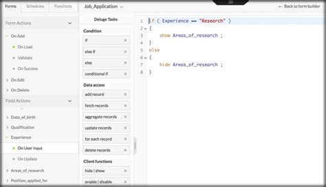 how to hide show fields in zoho creator zoho blog