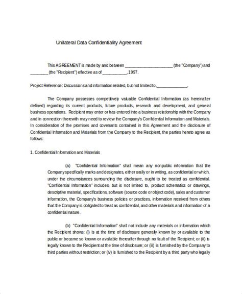 Data Privacy Agreement Template