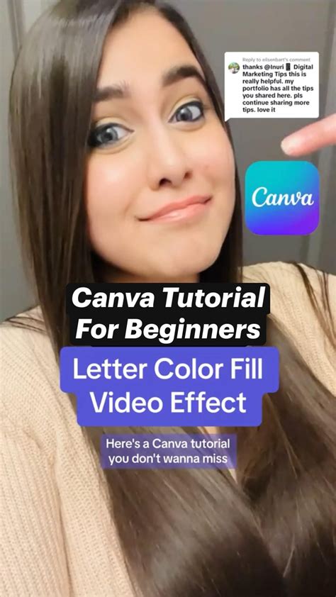 Canva Tutorial For Beginners How To Create A Color Fill Video Text