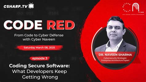 Codered Secure Coding Mistakes Csharptv Posted On The Topic Linkedin