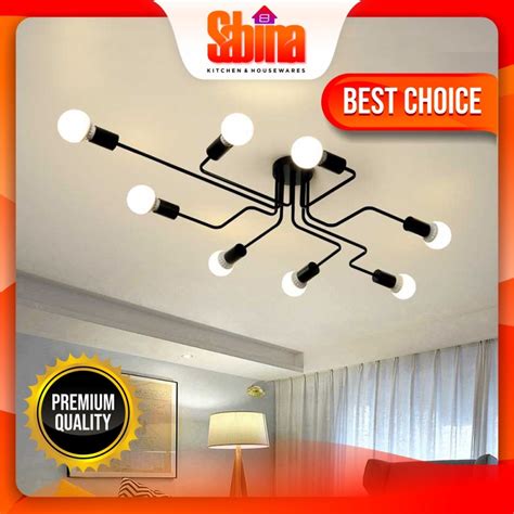 Nordic Retro Industial Minimalist Led Ceiling Light Frame Housing