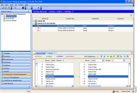 Cisco DCNM Fundamentals Configuration Guide Release Working With Configuration Change