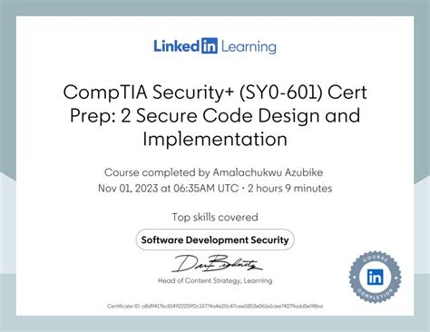 amalachukwu azubike on linkedin certificate of completion