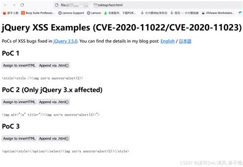 Jquery漏洞——cve 2020 11022cve 2020 11023保姆篇 春不晚 Ew帮帮网