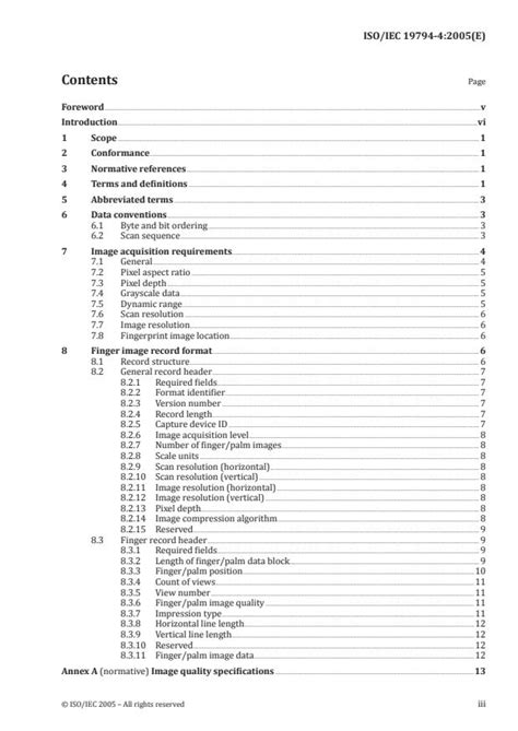 ISO IEC Information Technology Biometric Data