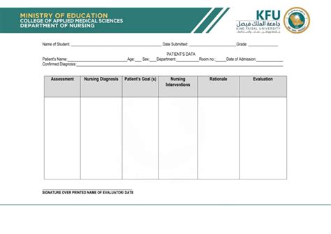 Nursing Assessment Form