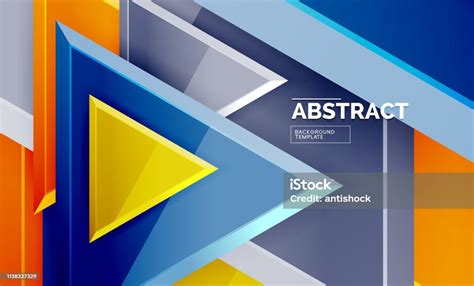 기술 미래 지향적 인 기하학적 3d 모양 최소한의 추상적인 배경 0명에 대한 스톡 벡터 아트 및 기타 이미지 0명 디자인 모던 양식 Istock