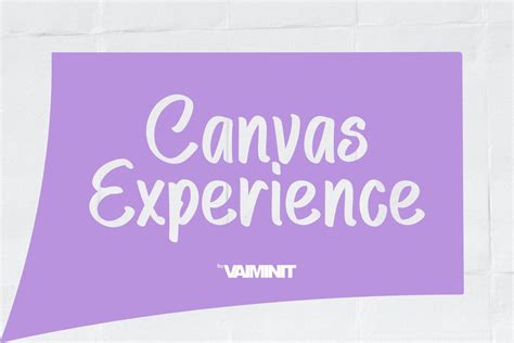 Canvas Experience Regular Font Xfontspro