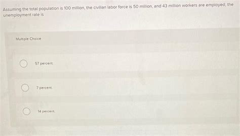 Solved Assuming The Total Population Is 100 Million The