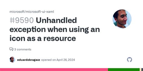 Unhandled Exception When Using An Icon As A Resource Issue Microsoft Microsoft Ui Xaml