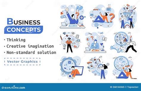 Creative Thinking People Different Mental Mindset Types Or Models Creative Imaginative Logical