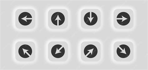 Premium Vector Collection Arrows Icon Control Navigation Illustration Symbol App Button Vector