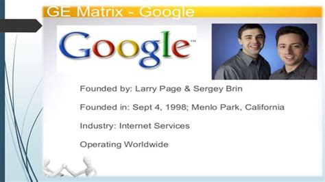 Ge Nine Cell Matrix PPTX Business Business And Finance