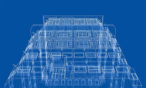 concept of building vector rendering of 3d build gate wire frame vector