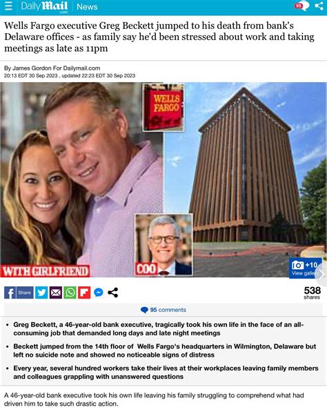 Wells Fargo Exec For “internal Controls And Risk Safeguarding” Jumped Out