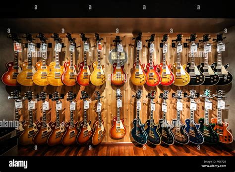 Los Angeles United States Of America July 22 2017 Guitars Inside