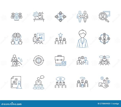 Quality And Standard Line Icons Collection Excellence Precision Consistency Perfection