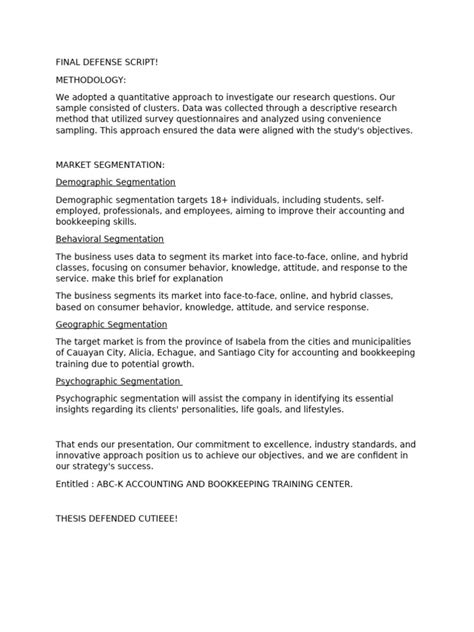 Final Defense Script Pdf