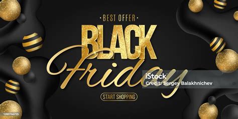 블랙 프라이데이 세일의 우아한 황금 빛글자 상용 할인 비즈니스 이벤트 체적 공액체 동적 모양 벡터 일러스트레이션 0명에 대한 스톡 벡터 아트 및 기타 이미지 Istock
