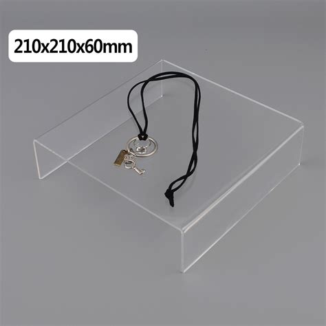 정사각 ㄷ형 아크릴 진열대 210x210x60mm 젠트레이드