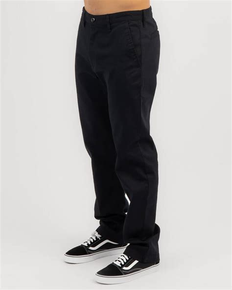 Shop Dc Shoes Worker Chino Pants In Black Fast Shipping And Easy
