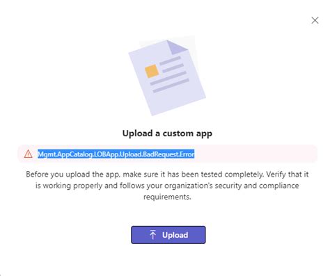 Getting Mgmtappcataloglobappuploadbadrequesterror While Uploading