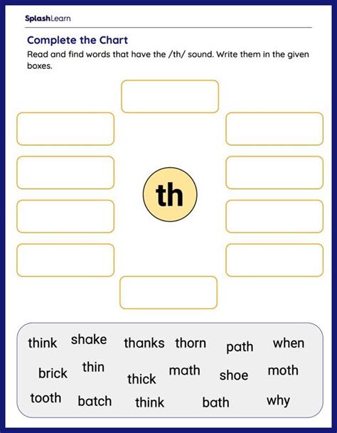 FREE Digraph Th Words List Phonics Words Digraph Words 48 OFF