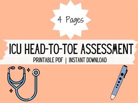 Icu Head To Toe Assessment Critical Care Physical Assessment Icu