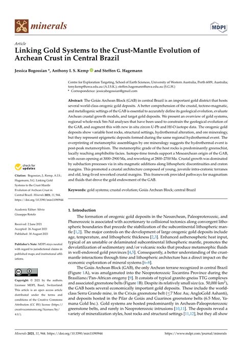 Linking Gold Systems To The Crust Mantle Evolution Of Archean Crust In