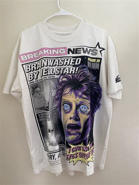 Hellstar Breaking News Tee Brainwashed Grailed
