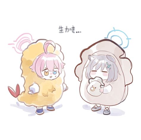 Shiroko And Hoshino Blue Archive Drawn By Ekoru Danbooru