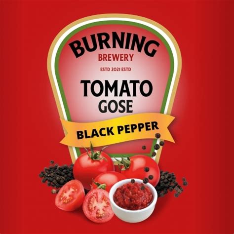 Пиво Burning Brewery — TOMATO GOSE Black pepper. Купить пиво TOMATO ...