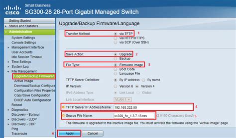 Firmware Upgrade On Cisco SG300 Series Switches