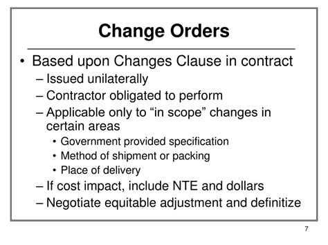 PPT Introduction To Contracting Contract Modifications PowerPoint Presentation ID 1459076