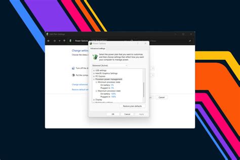 Maximum Minimum Processor State What Is Setup