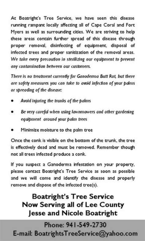 Ganoderma Lethal Palm Disease