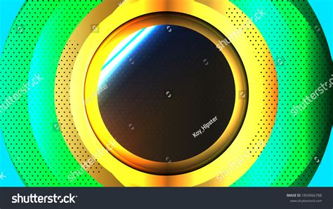 Abstract Gradient Golden Black Circle On Stock Vector Royalty Free 1859966788 Shutterstock